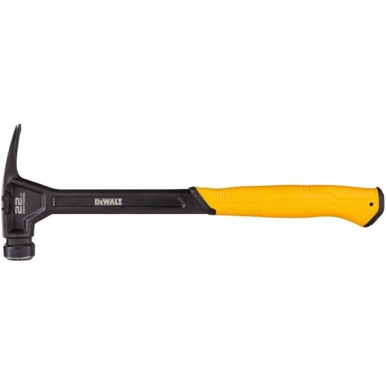 Одноэлементный молоток с прямым гвоздодёром Dewalt DWHT51005-0, 624г