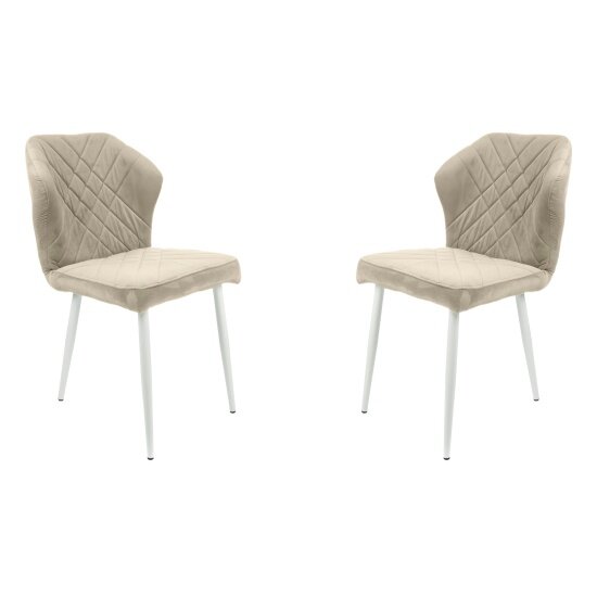 Комплект стульев M-group ницца Классика белый, бежевый (2 шт)