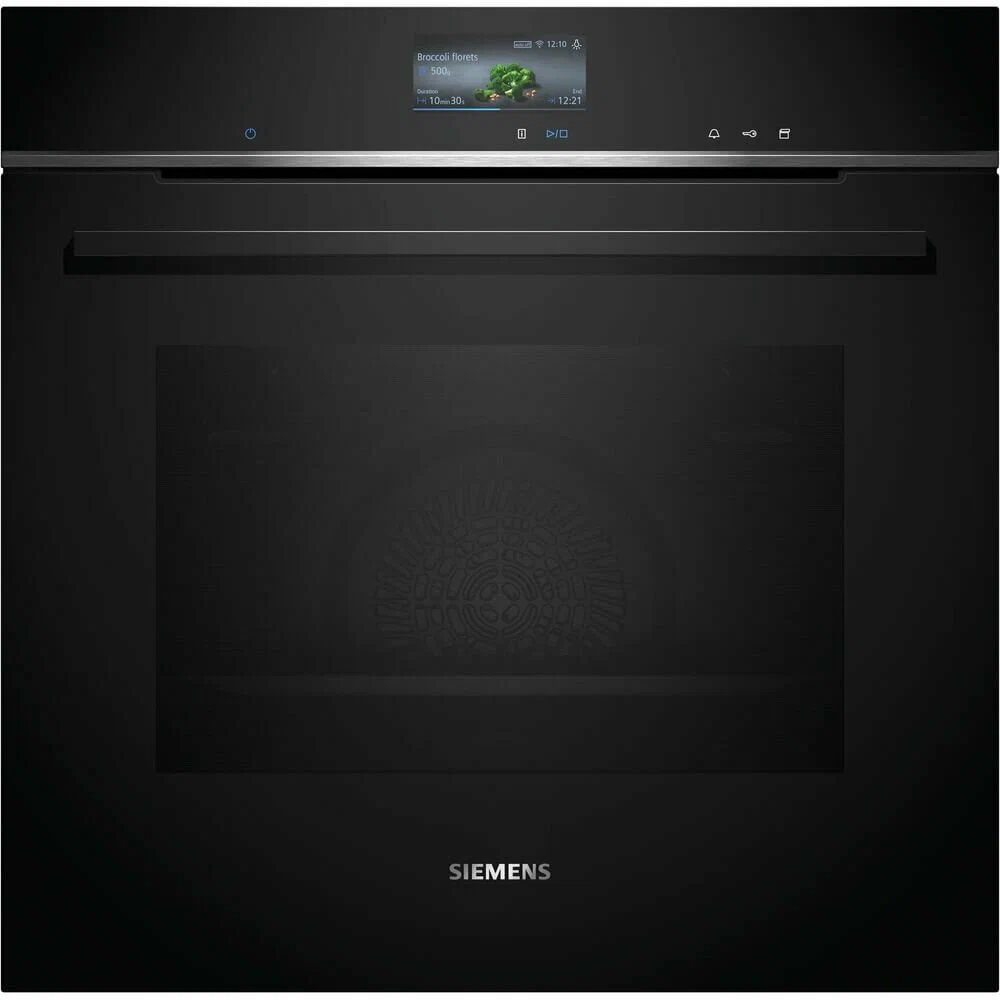 Духовой шкаф с паром электрический Siemens HS736G3B1, черный