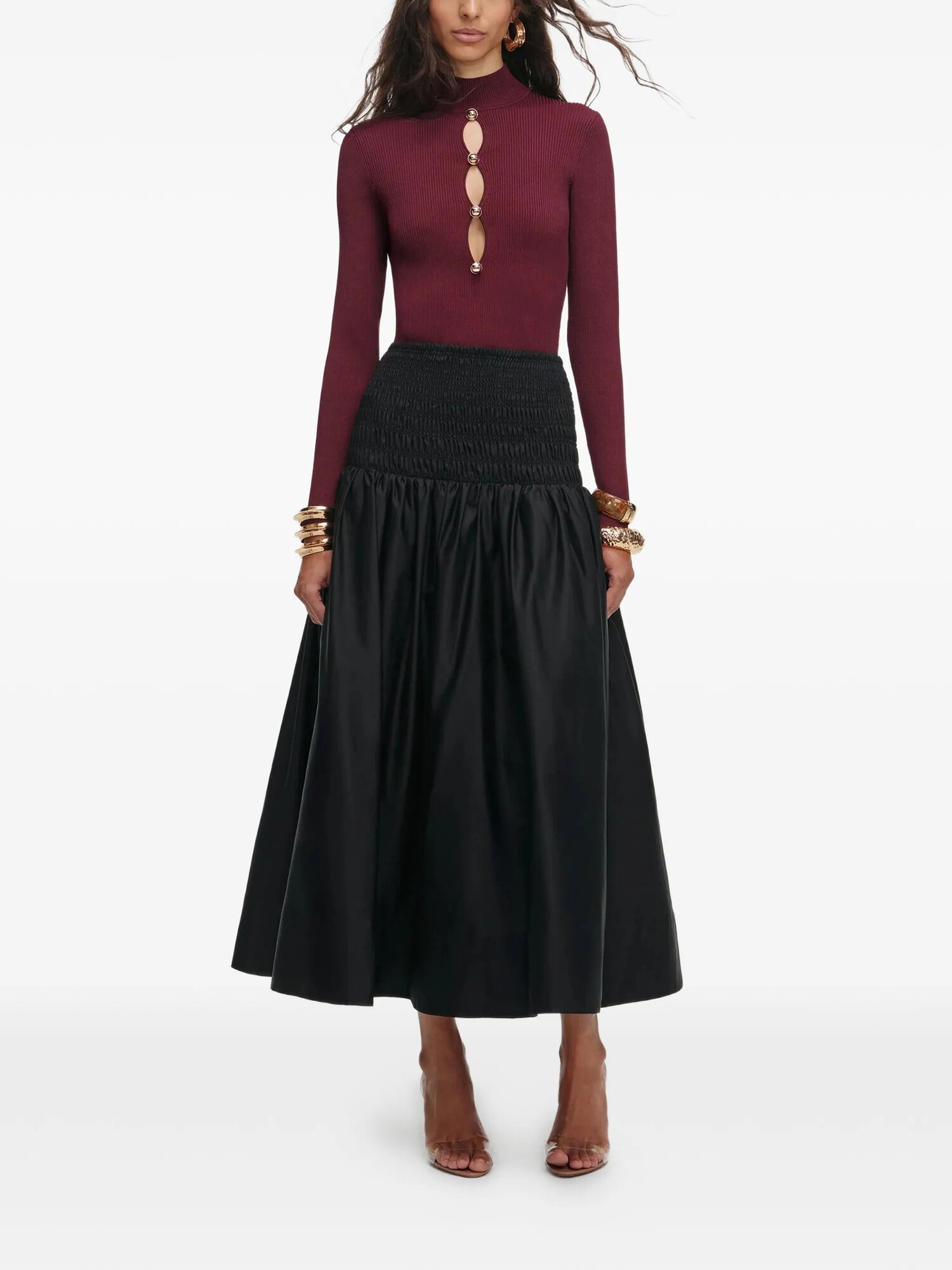 Топ Self-Portrait, размер S, красный — фото 1