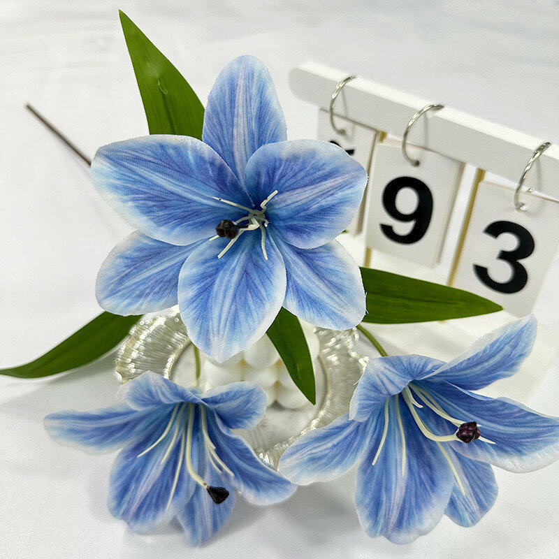 Decorative lily silk flowers for bridal event home decor photography studio gift for teens