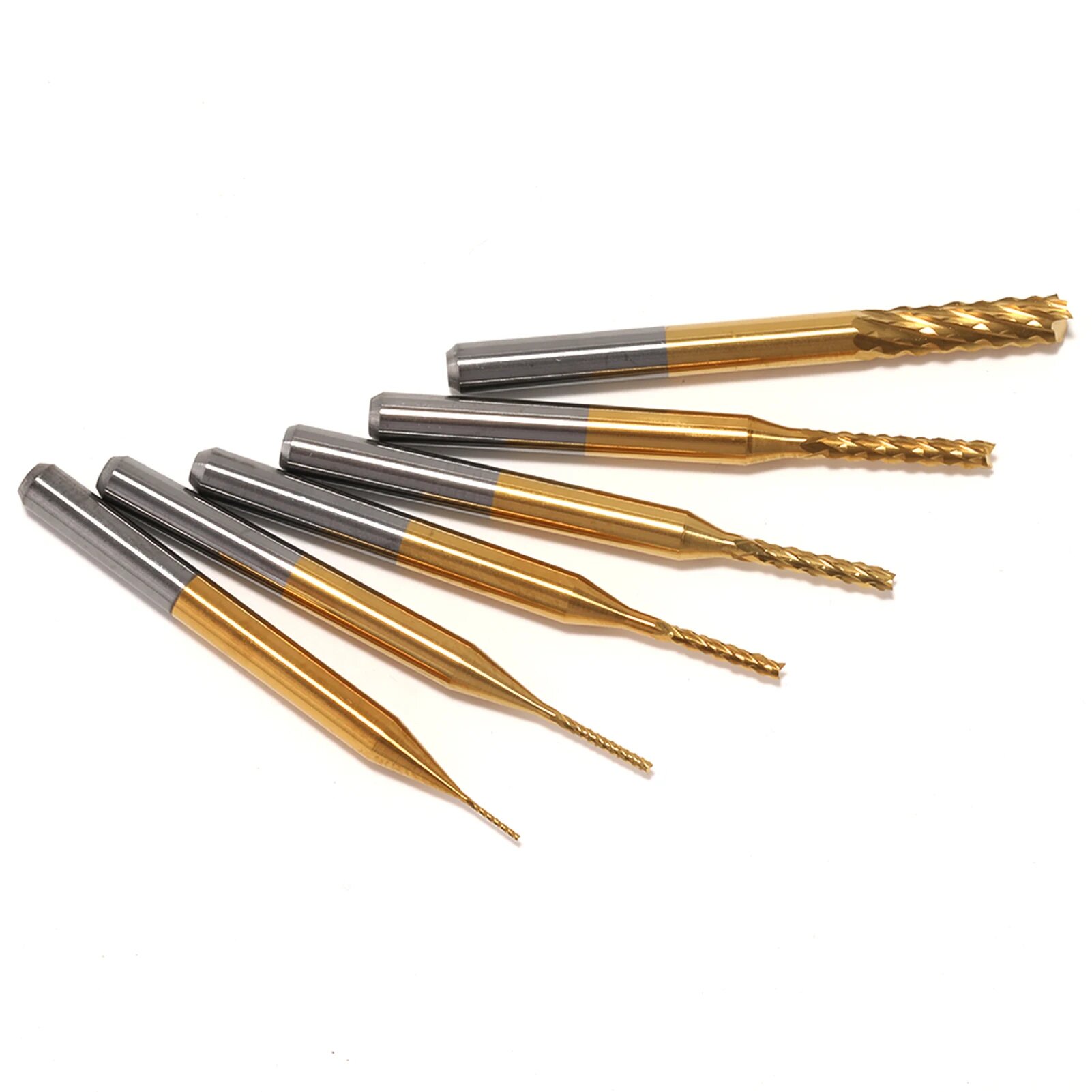 1 шт. 3,175 мм концевые фрезы для печатных плат, мини-дрель для печатной платы, цементной платы, гипсокартона, хвостовик 1/8 дюйма, мини-концевая фреза 3.175x0.4x03x38L