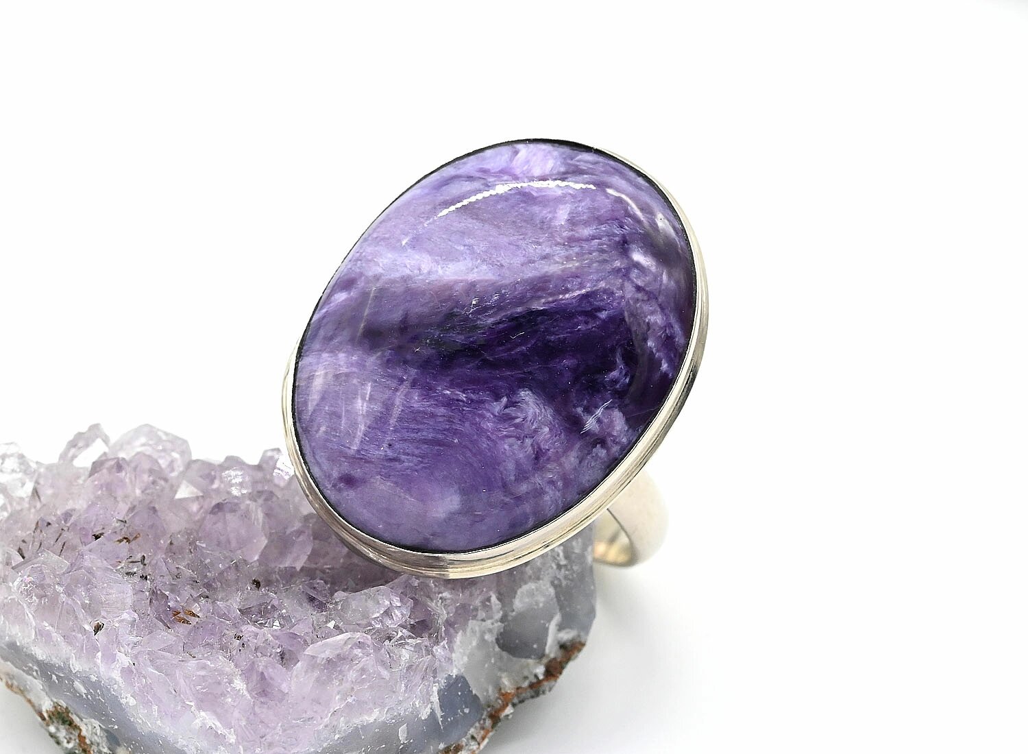 Кольцо, чароит