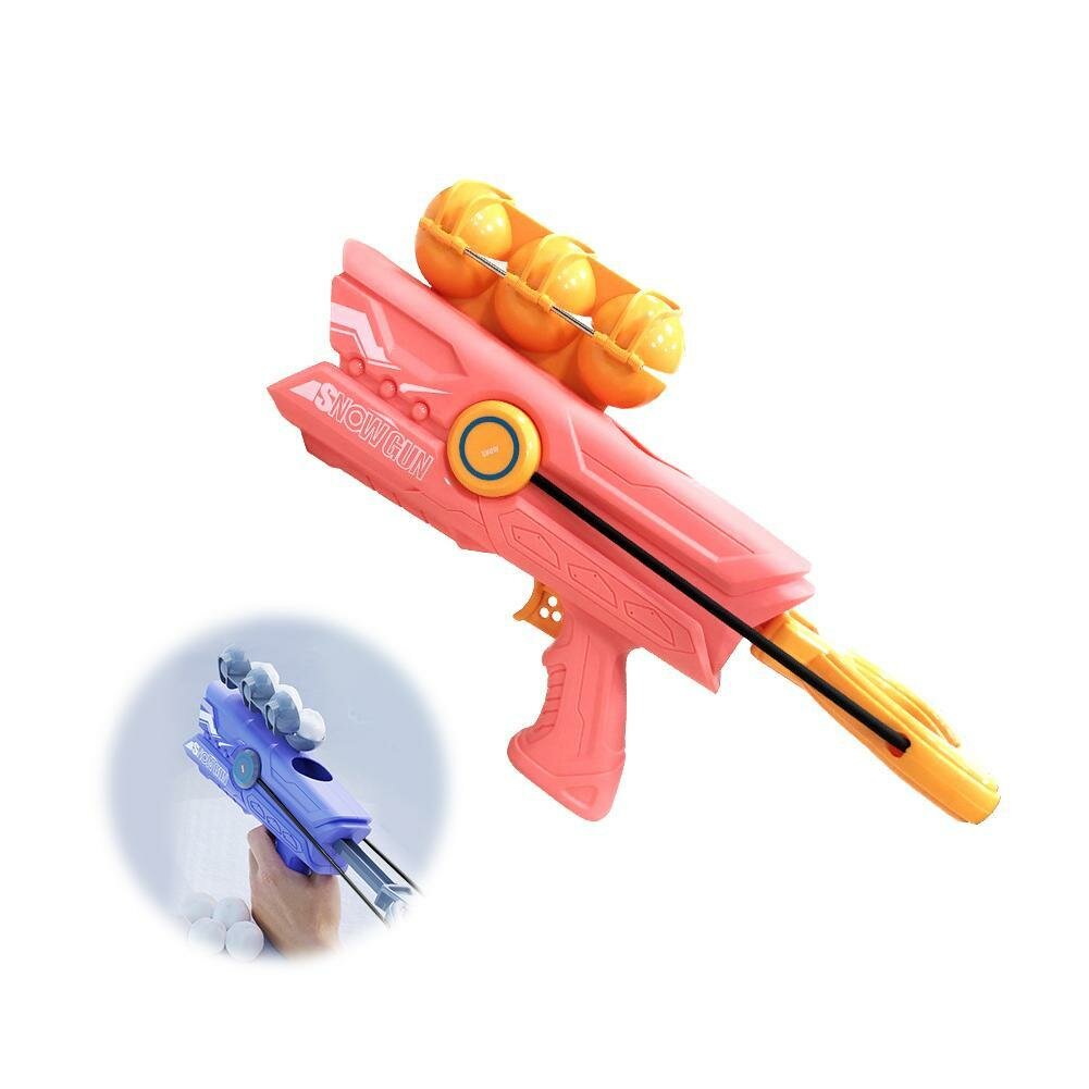 Новая детская забавная пушка для снежков Зимняя игрушка для игры на снегу