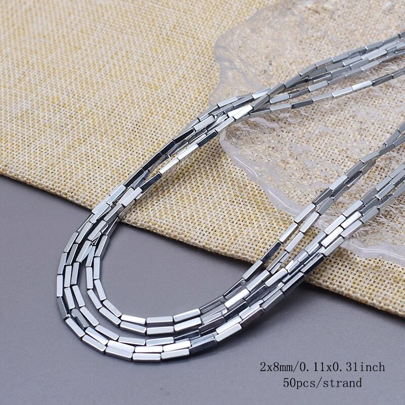 Бусины из гематита серебристого цвета YanQi 13