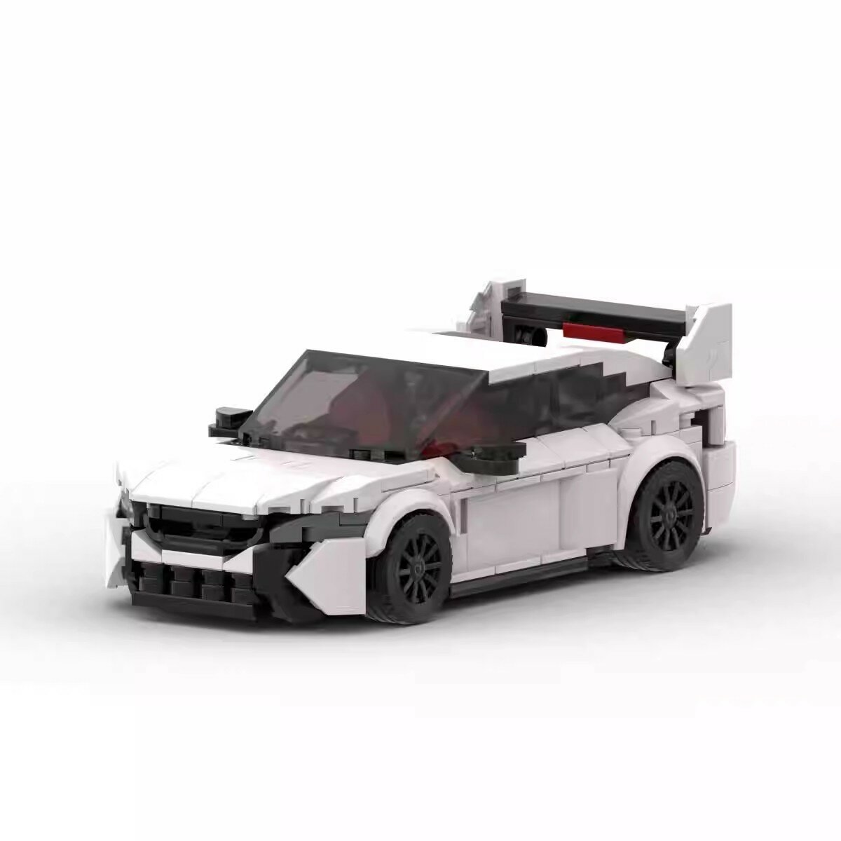 Игрушечная модель MOC puzzle set, творческая сборка автомобиля Honda Civic FK8, подарок для детей