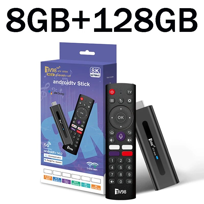 TV98 ATV Stick 8K 4K от CLIBABIQBOX tv98atvstick128g