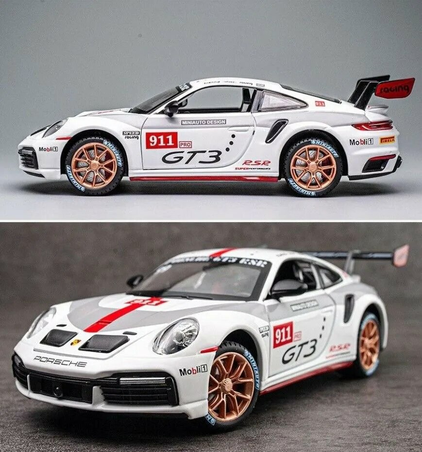 Машинка коллекционная Металлическая Porsche 911 / Инерционная