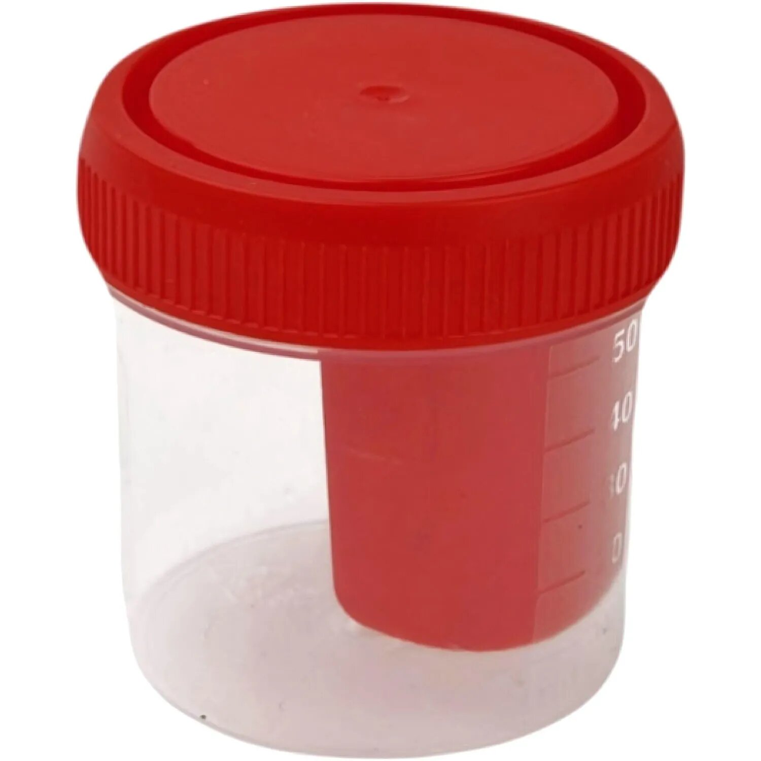 Контейнер 60 мл со шпателем, град, ПП, инд. уп, стерильный (250 шт/уп)