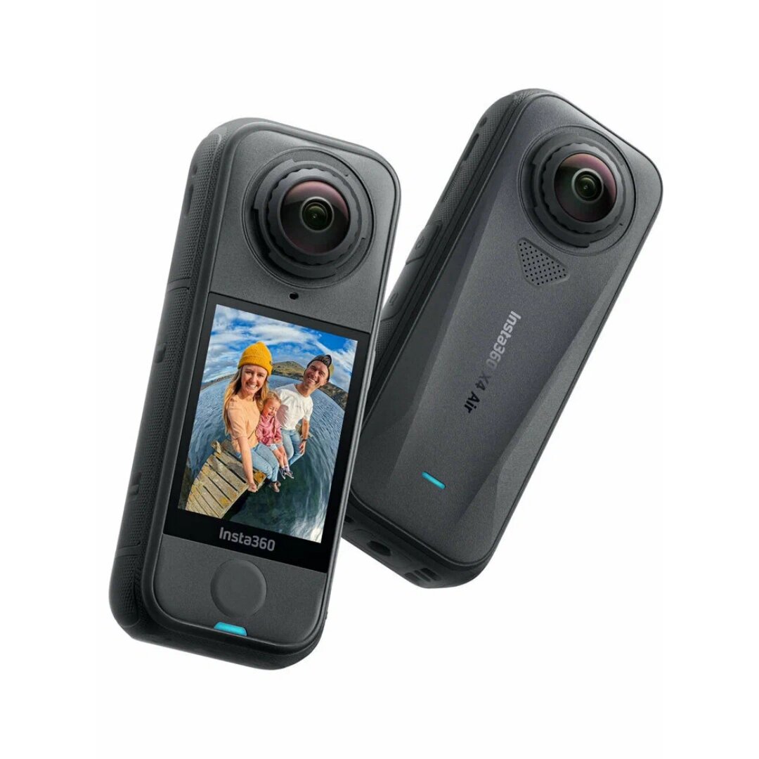 Экшн-камера Insta360 X4 Air Standard Bundle – 8K/6K 360° , кинематографическое видео Black