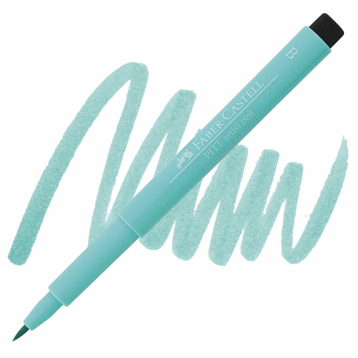 Ручка капиллярная Faber-Castell "Pitt Artist Pen Brush", цвет 161 бирюзовый