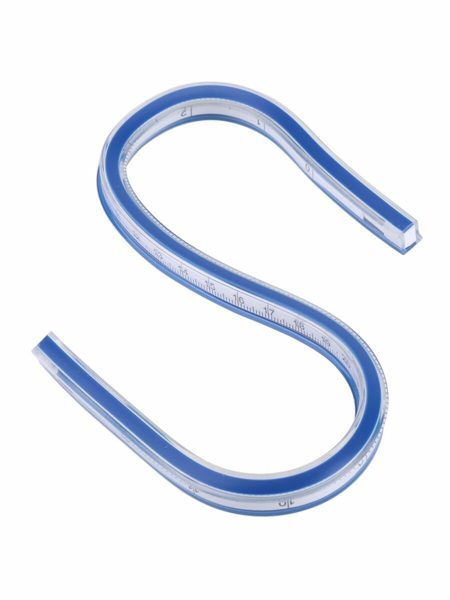 Гибкая пластиковая кривая линейка 30 см для черчения, рисования и измерения, идеально подходит для поделок, художественных проектов и поделок своими руками