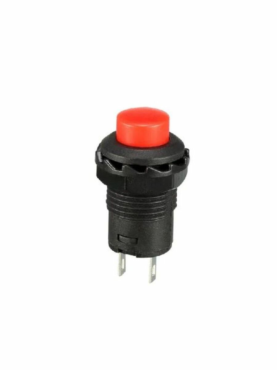 Кнопка с фиксацией на корпус DS-228, 250В/1.5А, 12.5мм