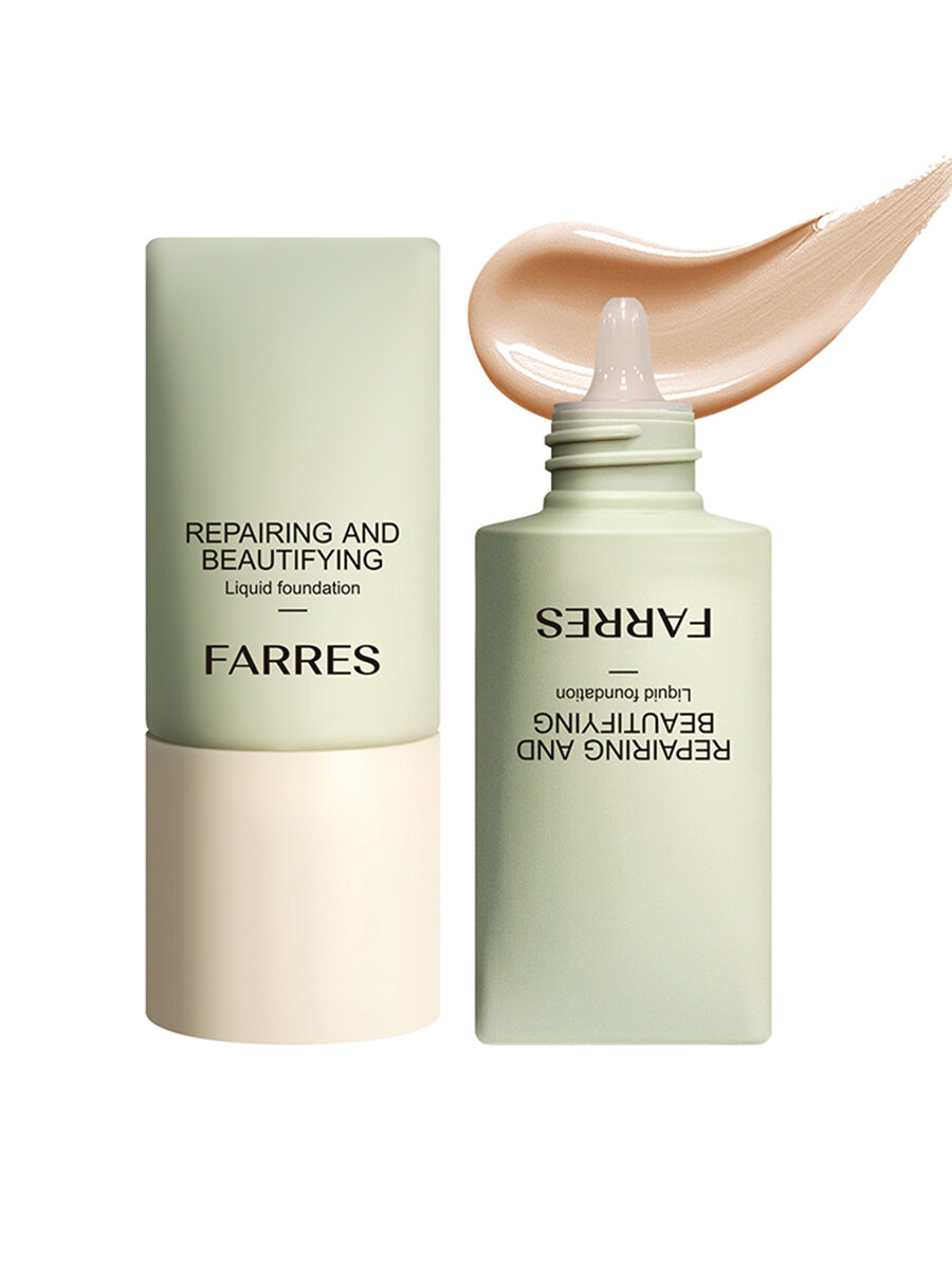 Тональный крем для лица Farres Natural Gloss Control, тон 02 натуральный