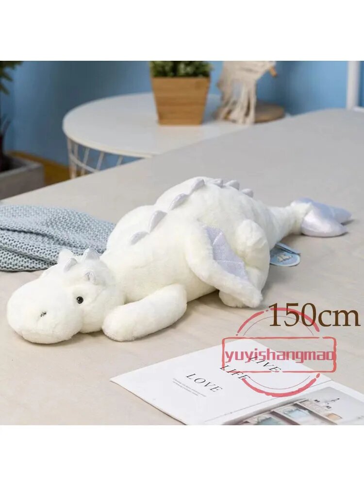 Мягкая игрушка "Плюшевый Дракончик" от xiaoyatou, 150 см, белый цвет