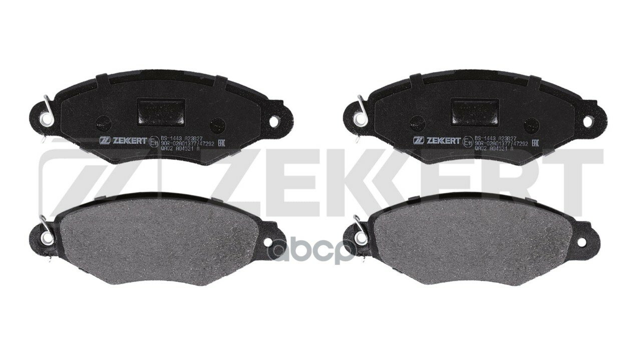 Колодки торм. диск. передн. Citroen Xsara 97- Xsara Break 97- Renault Kangoo 97- Kangoo Express 9 Zekkert арт. bs-1443