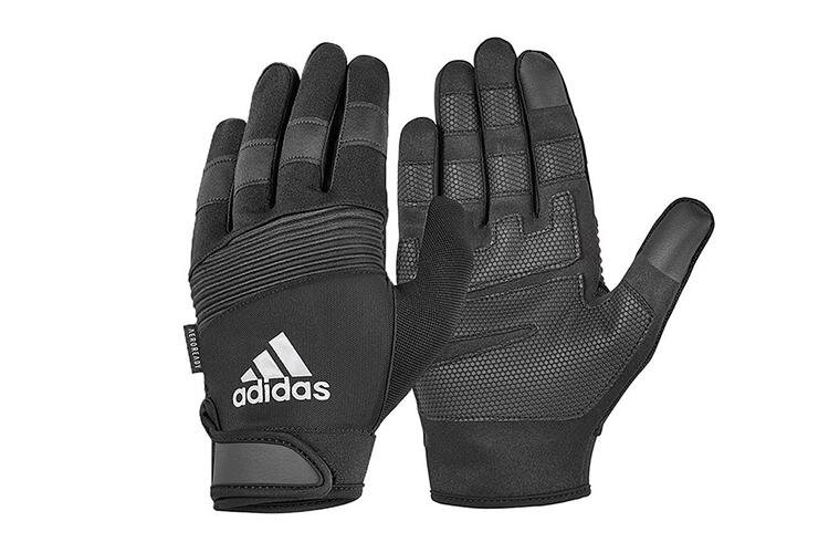 Спортивные перчатки унисекс Adidas, черные, M EU, размер M