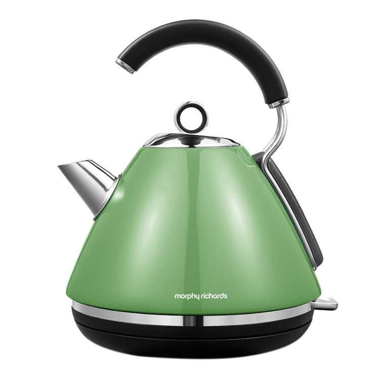 Электрический чайник Morphy Richards, emerald green, мощность 2200 Вт, объем 1.5 литра, быстрое кипячение
