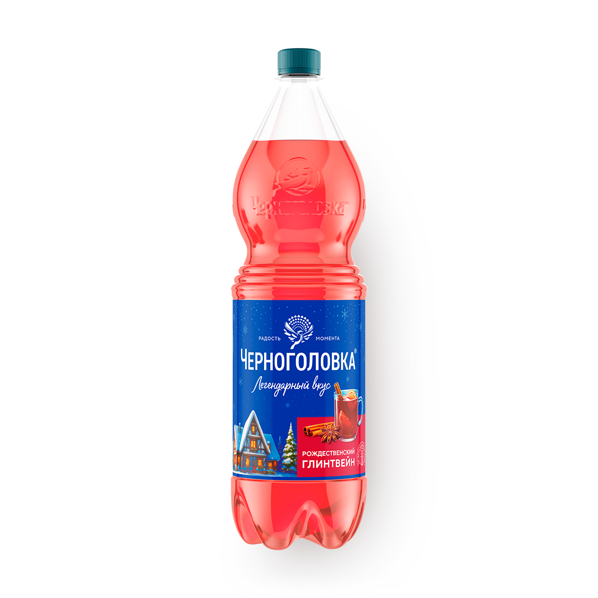 Лимонад "Черноголовка" Рождественский Глинтвейн, пластиковая бутылка, 1.5 л