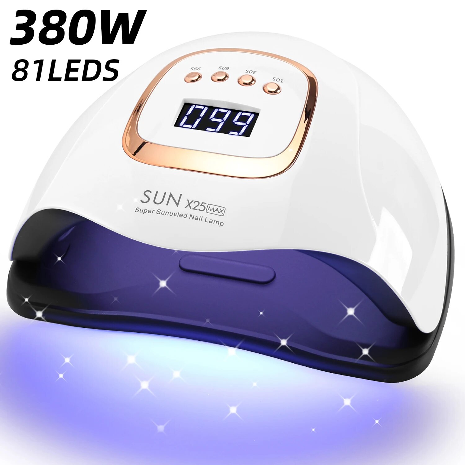 SUN X25 УФ лампа для ногтей 380W, 81 LED, EU