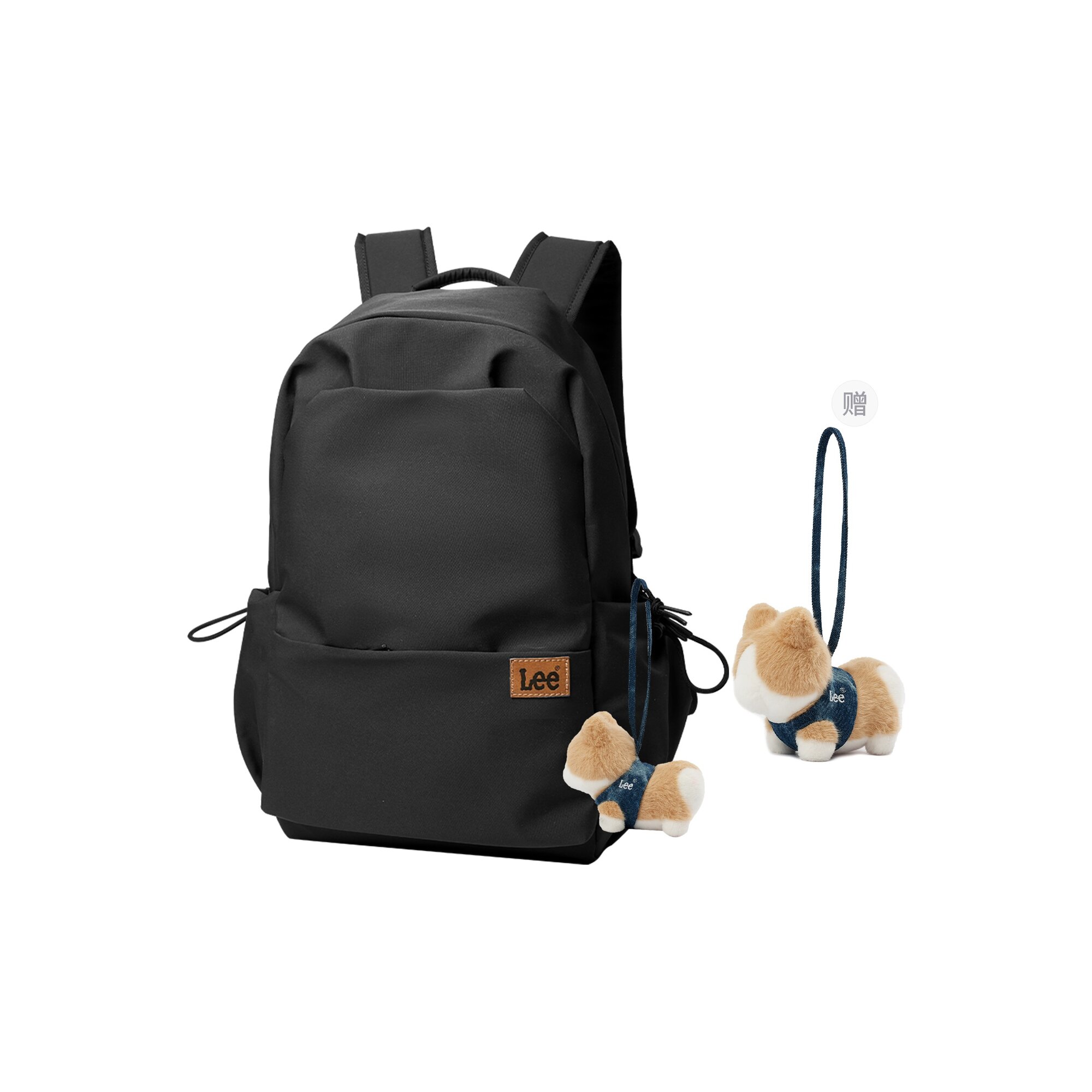 Рюкзак унисекс Lee Oxford Travel Backpack для отпуска, черный/хаки, цвет: black+corgi