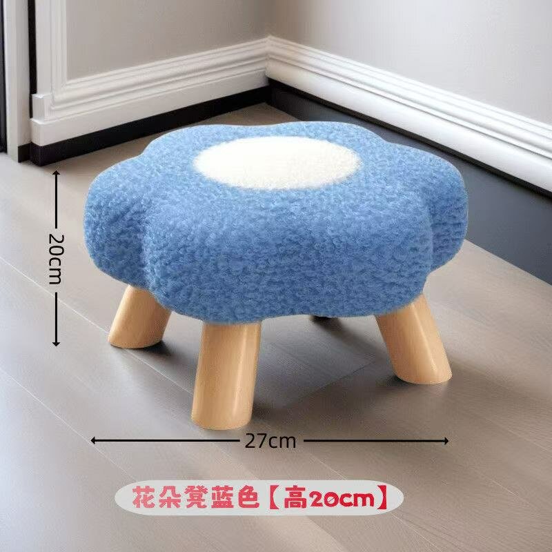 Табуреты , цветочные, маленькие, прочные, низкие, 27х20 см, синий 2шт