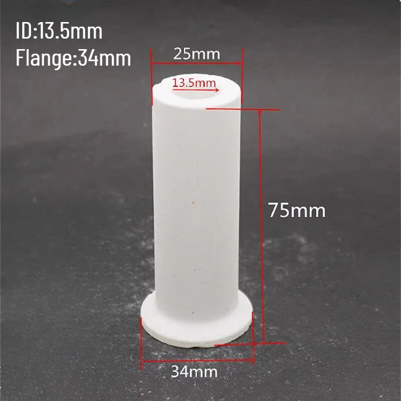 1 шт, керамическая Т-образная втулка для кварцевой нагревательной трубки, корундовая заглушка, керамическая головка, высокотемпературная изоляция, фарфоровая чашка