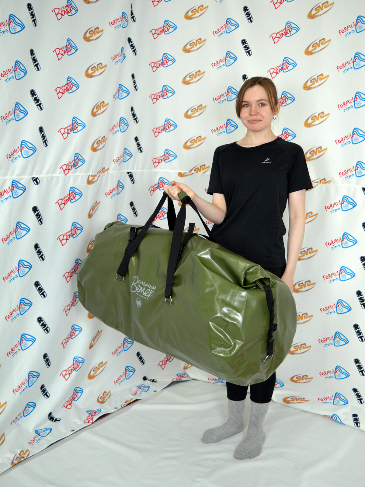 Гермобаул (гермосумка) "Вольный Ветер" ПВХ, 120 литров, цвет хаки