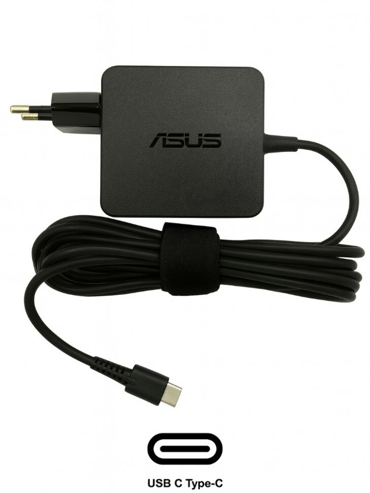 Зарядное устройство для ноутбука Asus, ExpertBook B5 B5302CEA-KG0360R, 20V - 3.25A, (Штекер: Type-C) 65 Вт Квадратный