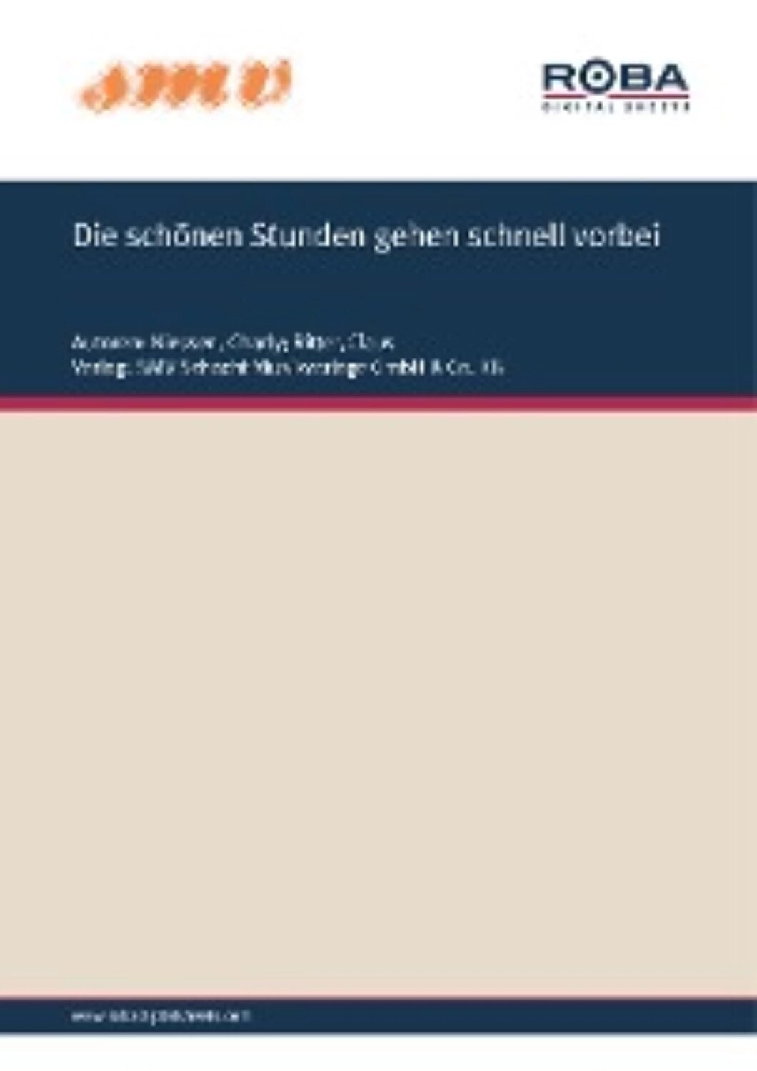 Die Schönen Stunden Gehen Schnell Vorbei [Цифровая книга]