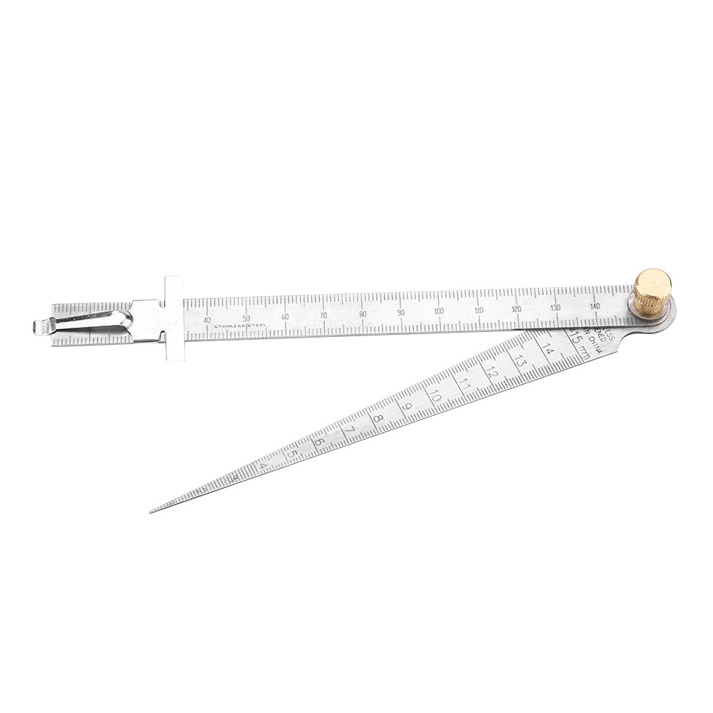 Taper Feeler Gauge Ruler Hole Inspection Tool Measuring Tool, 1-15mm Welding Gauge, Engineers for Designers Measure Mechanics