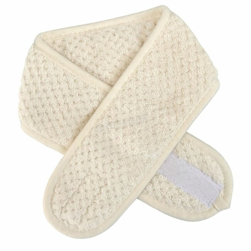 Впитывающая и теплая повязка для волос с ананасовой сеткой на липучке-Бежевый