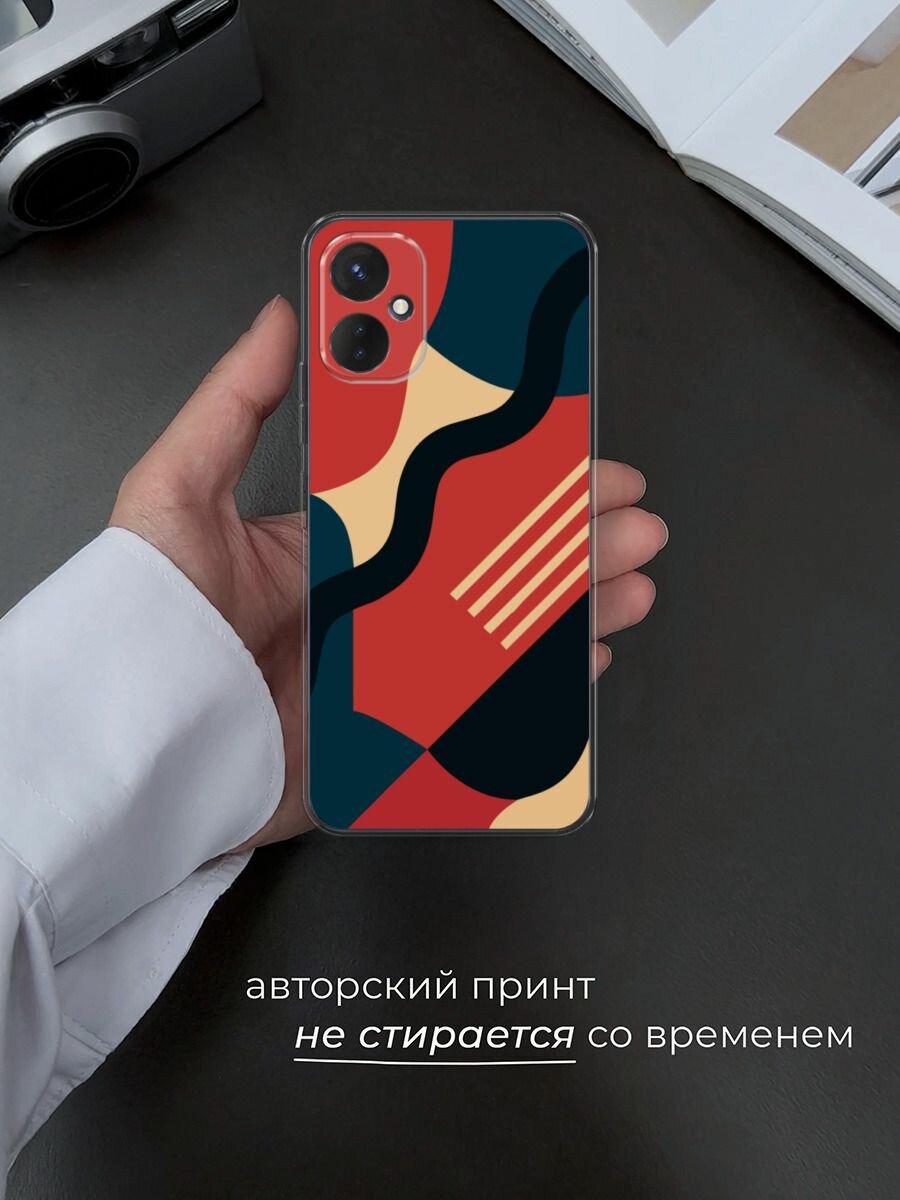 Чехол на Tecno Spark 9 Pro / Техно Спарк 9 Про с принтом Абстрактные линии — фото 1