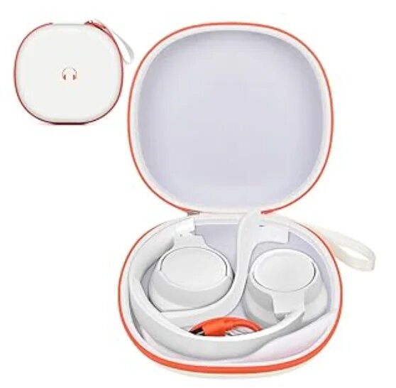 Белый жесткий чехол для наушников JBL