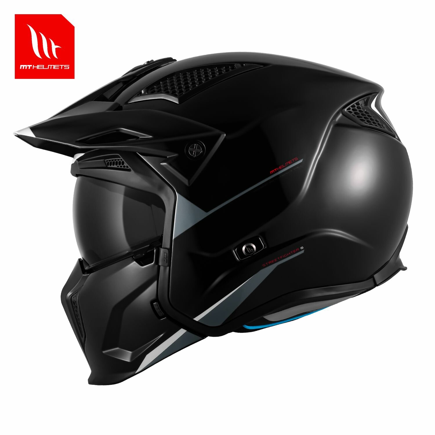 MT HELMETS Мотошлем, цвет: черный, размер: XXXL