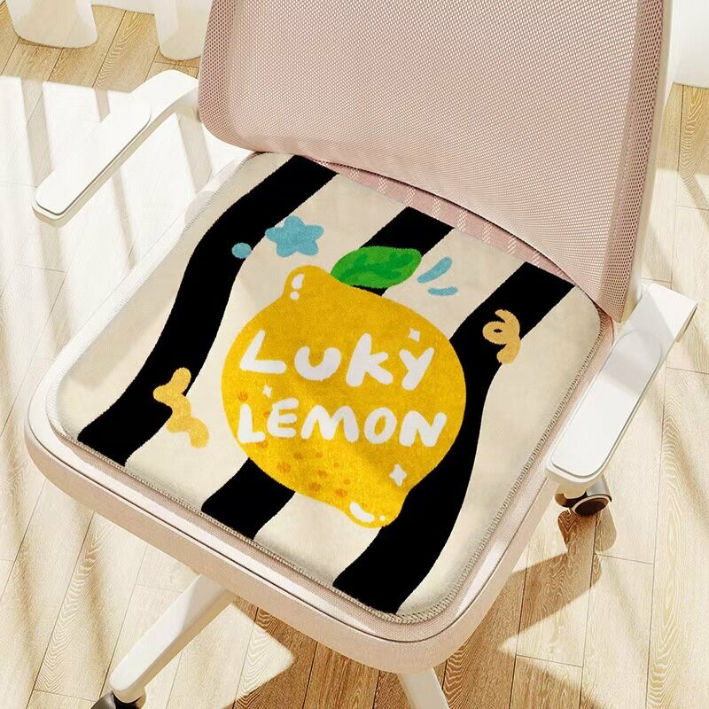 Подушка на стул, нескользящий коврик, зимняя плюшевая подушка на диван, подушка на обеденный стул, 40x40 см