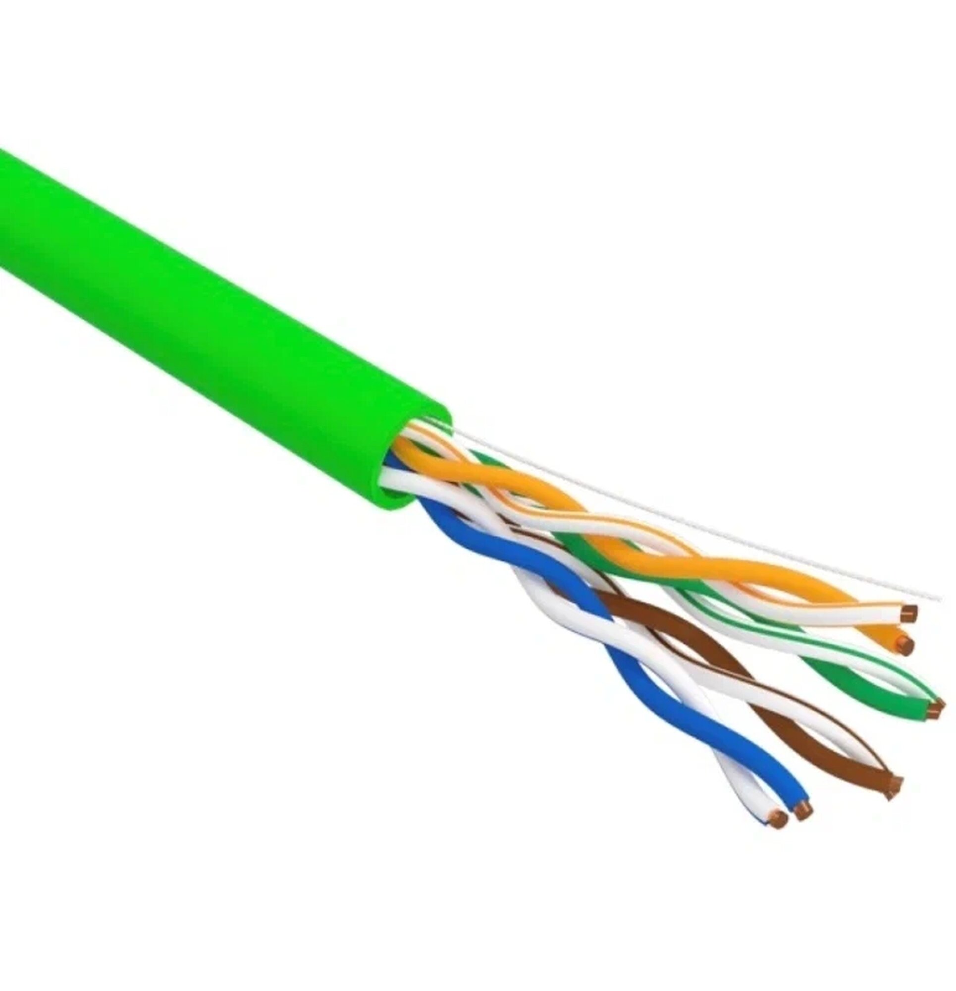 Кабель Rexant 01-0061, витая пара, CAT5e, медь, 305 м, зеленый