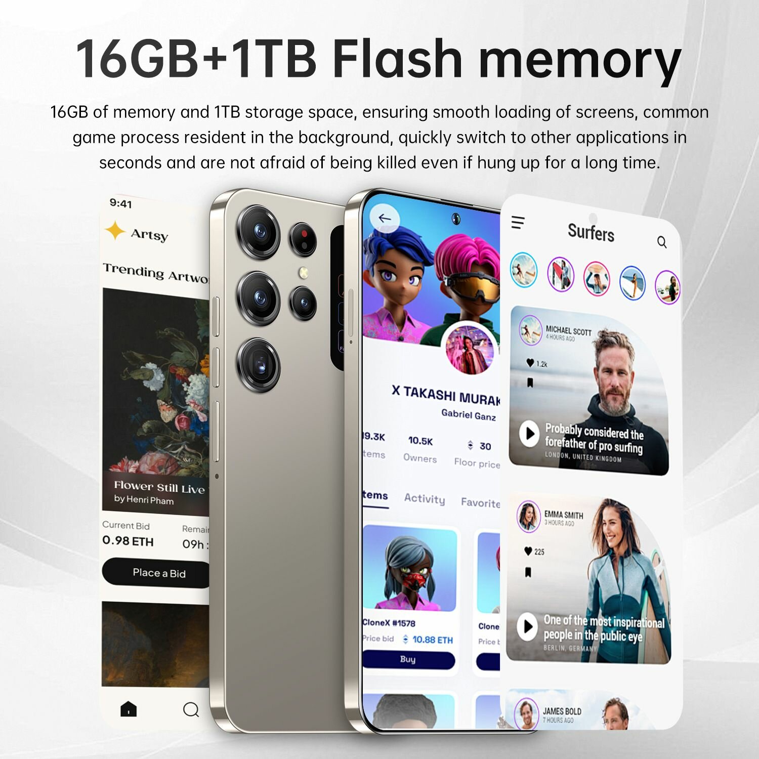 S25 Ultra 7,3-дюймовый 16 ГБ + 1 ТБ поддерживает быструю зарядку Android-смартфона