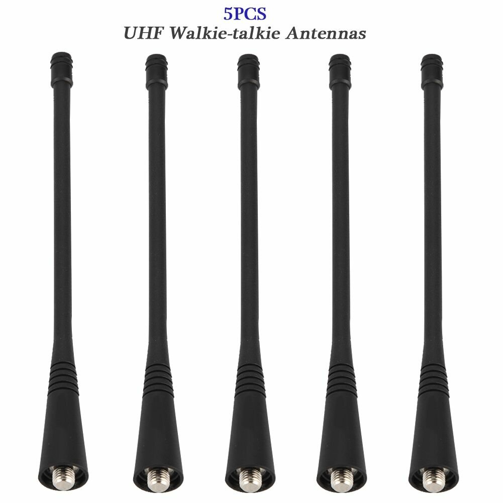 5 шт. Антенна 16.5CM для раций GP68/GP88/GP328/GP338/GP3688/GP280, UHF 400470МГц