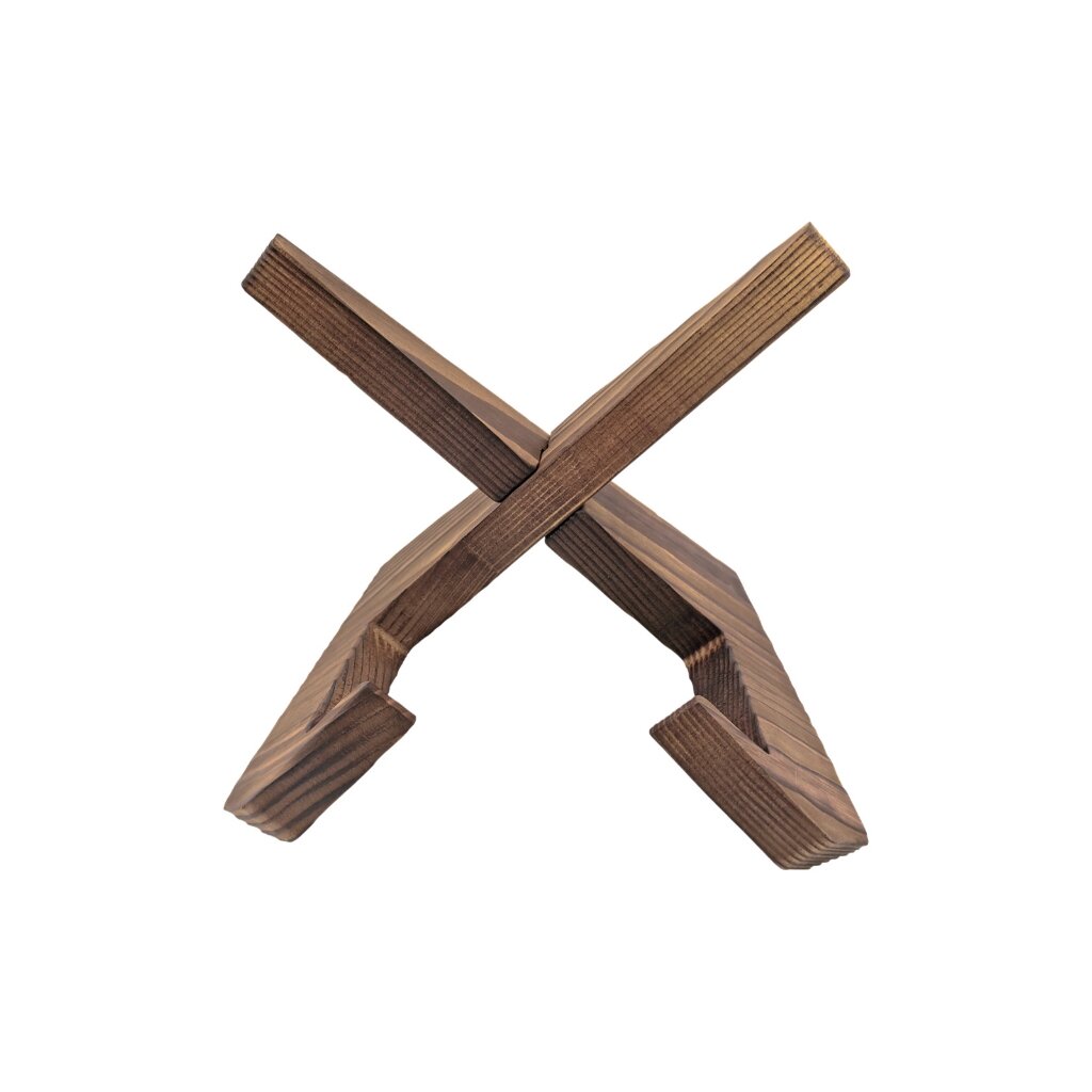 Винтажная деревянная стойка для пластинок