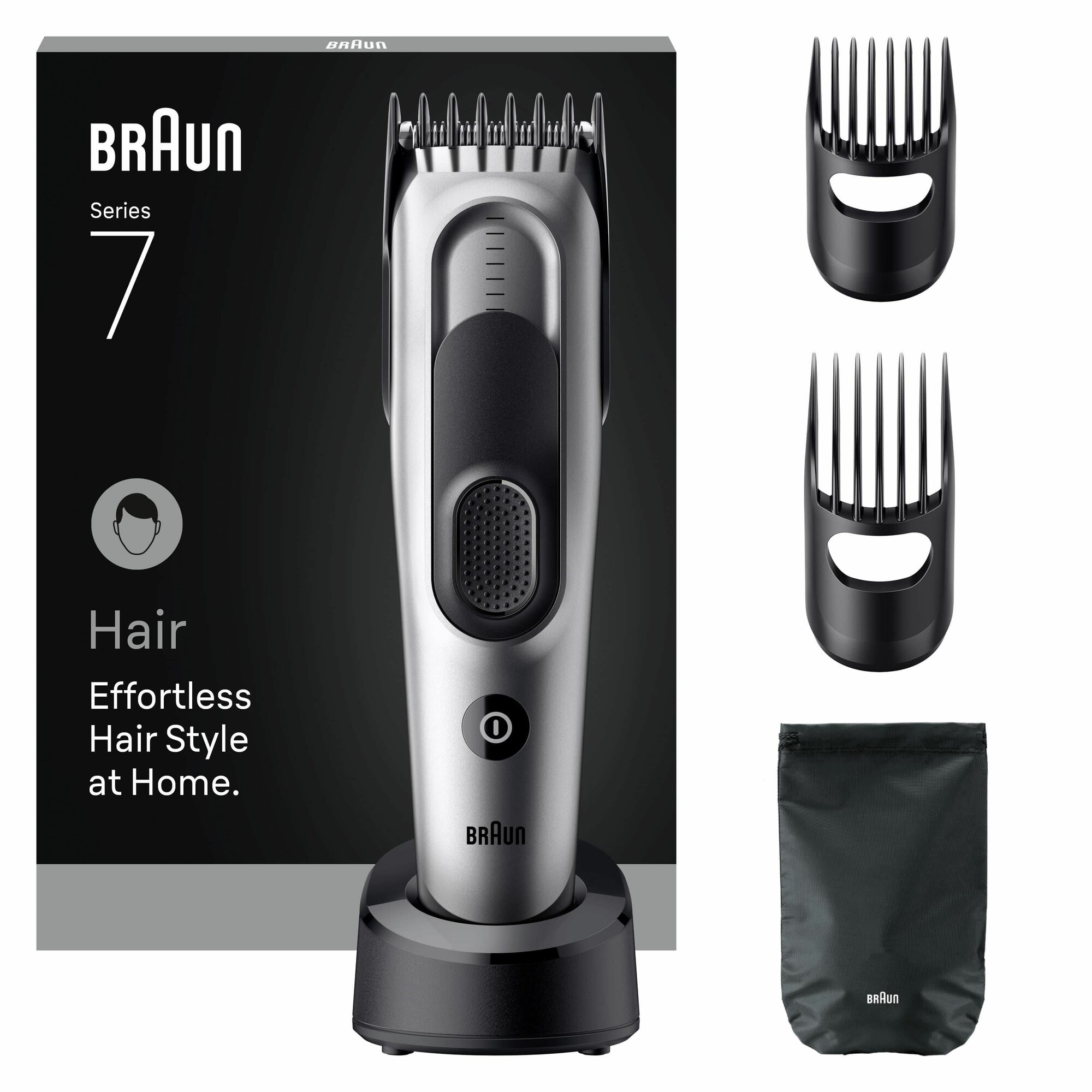 Braun Машинка для стрижки HC7590, серый металлик