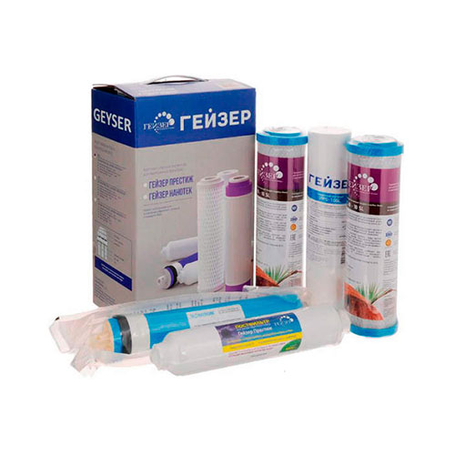 Комплект сменных элементов Гейзер RO2 для Гейзер-Престиж-М (Рус)