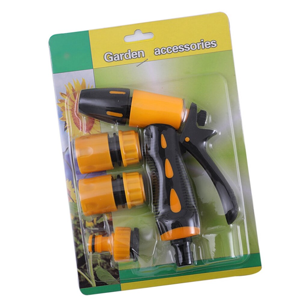 4 Шт. Водяные Пистолеты Высокого Давления с 3 Насадками Пистолеты Для Мойки Автомобилей Садовые Водяные Пистолеты Инструмент для Мойки Автомобилей под Давлением Очиститель