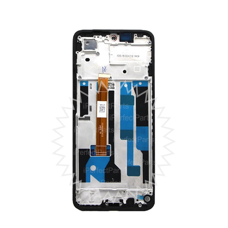 6,72 'IPS для Realme C75 ЖК-дисплей с рамкой, сенсорная панель, дигитайзер экрана в сборе, замена для дисплея Realme C75 Black with frame