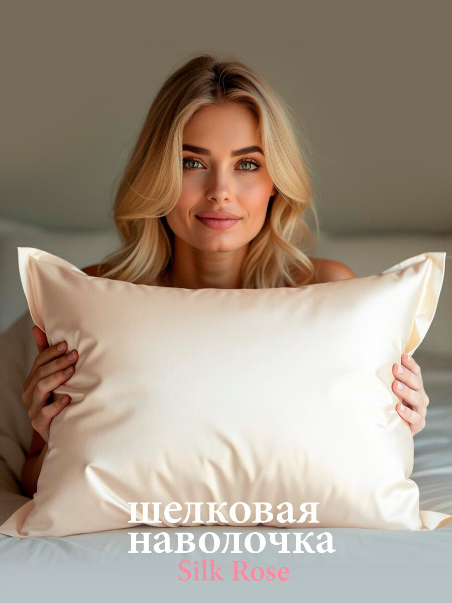Наволочка 40х60, шелковая