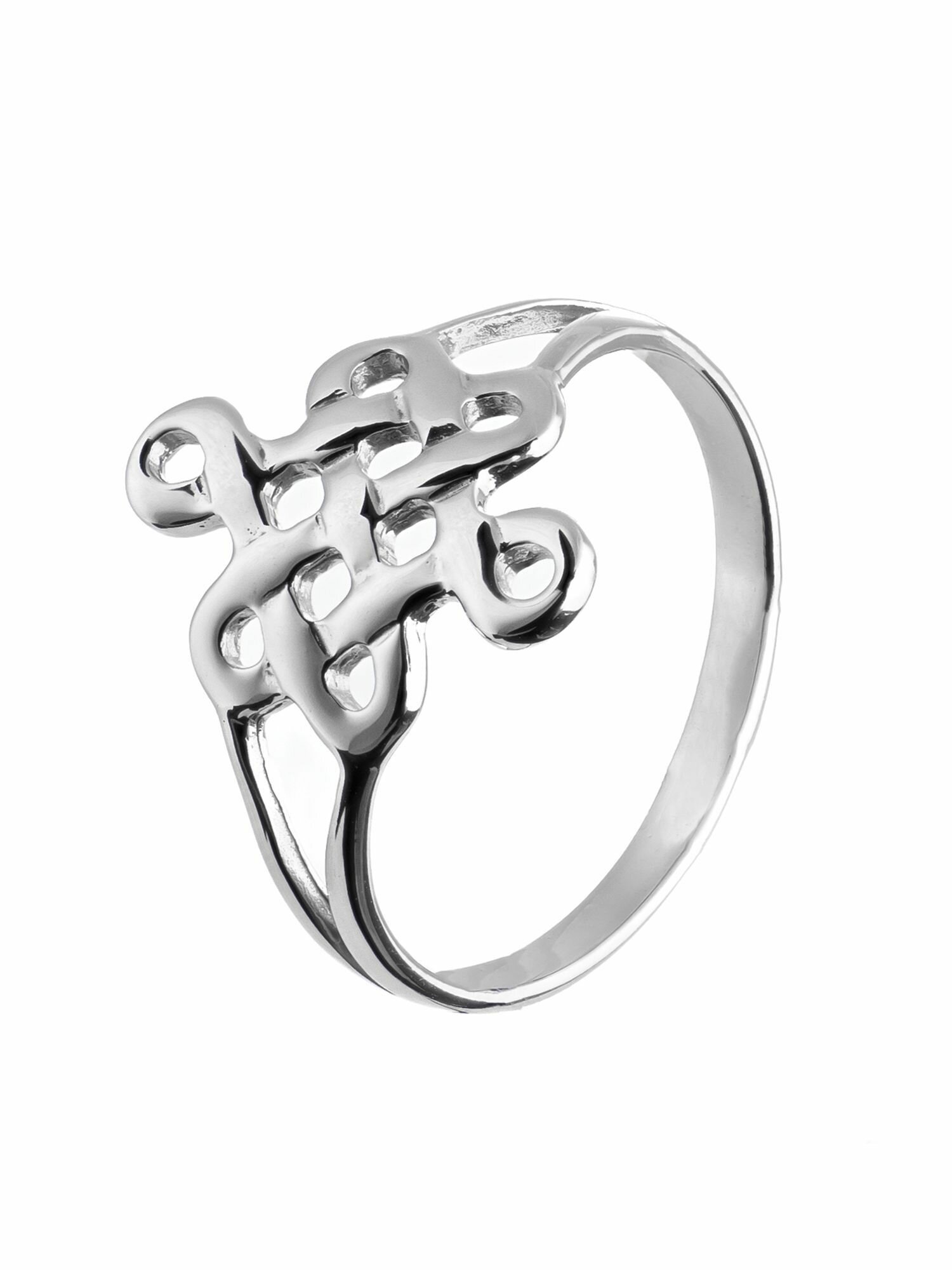 Кольцо тонкое, серебро, 925 проба
