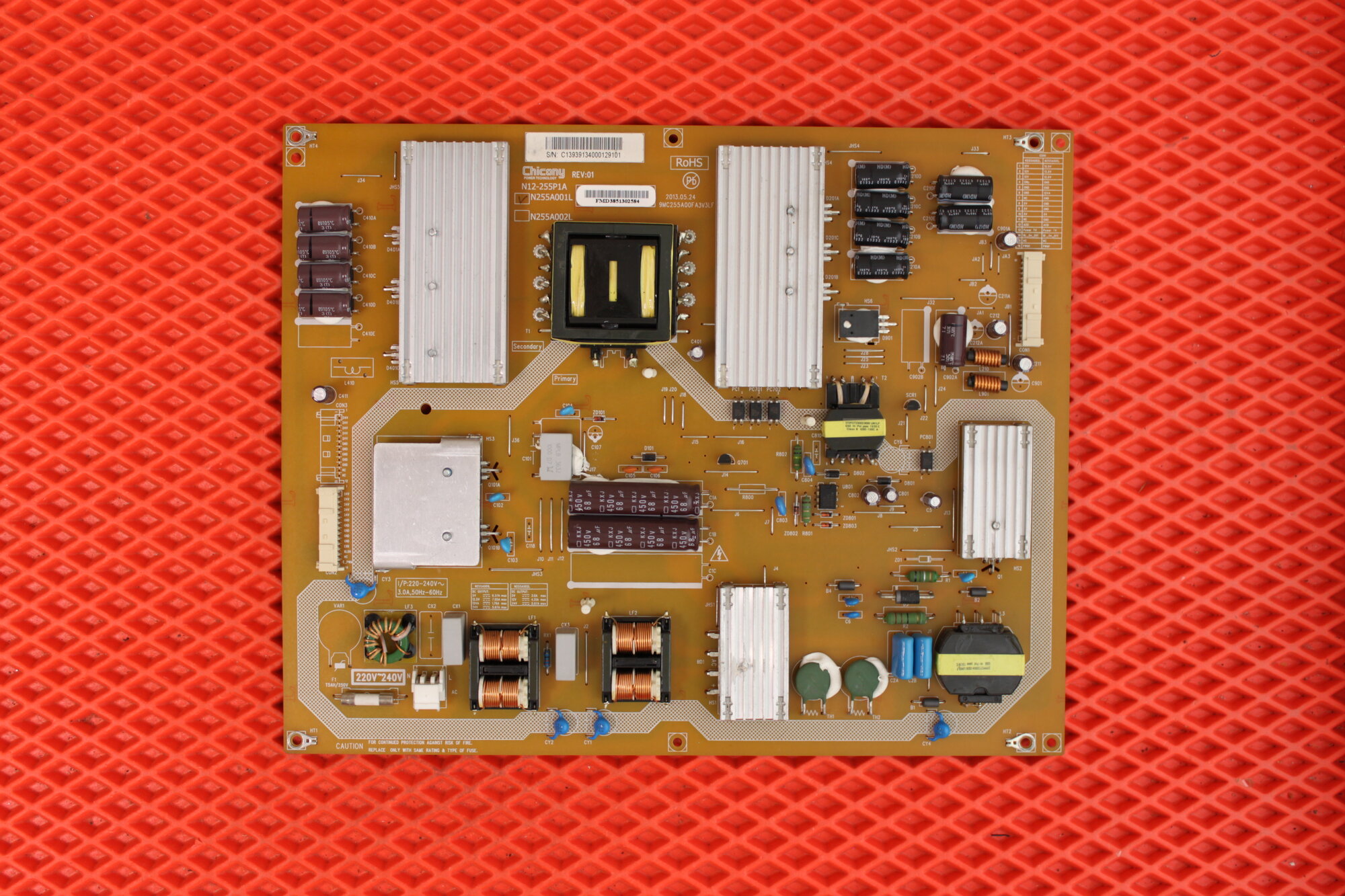 Блок питания (PSU) N12-255P1A N255A001L для телевизора TOSHIBA 50L7363RK в надёжной упаковке