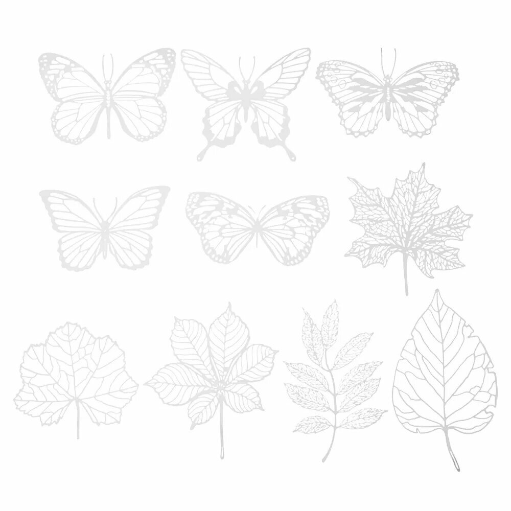 Китайский Набор Для Цианотипии, 10 Штук Шаблонов, Из Бумаги, Для Diy