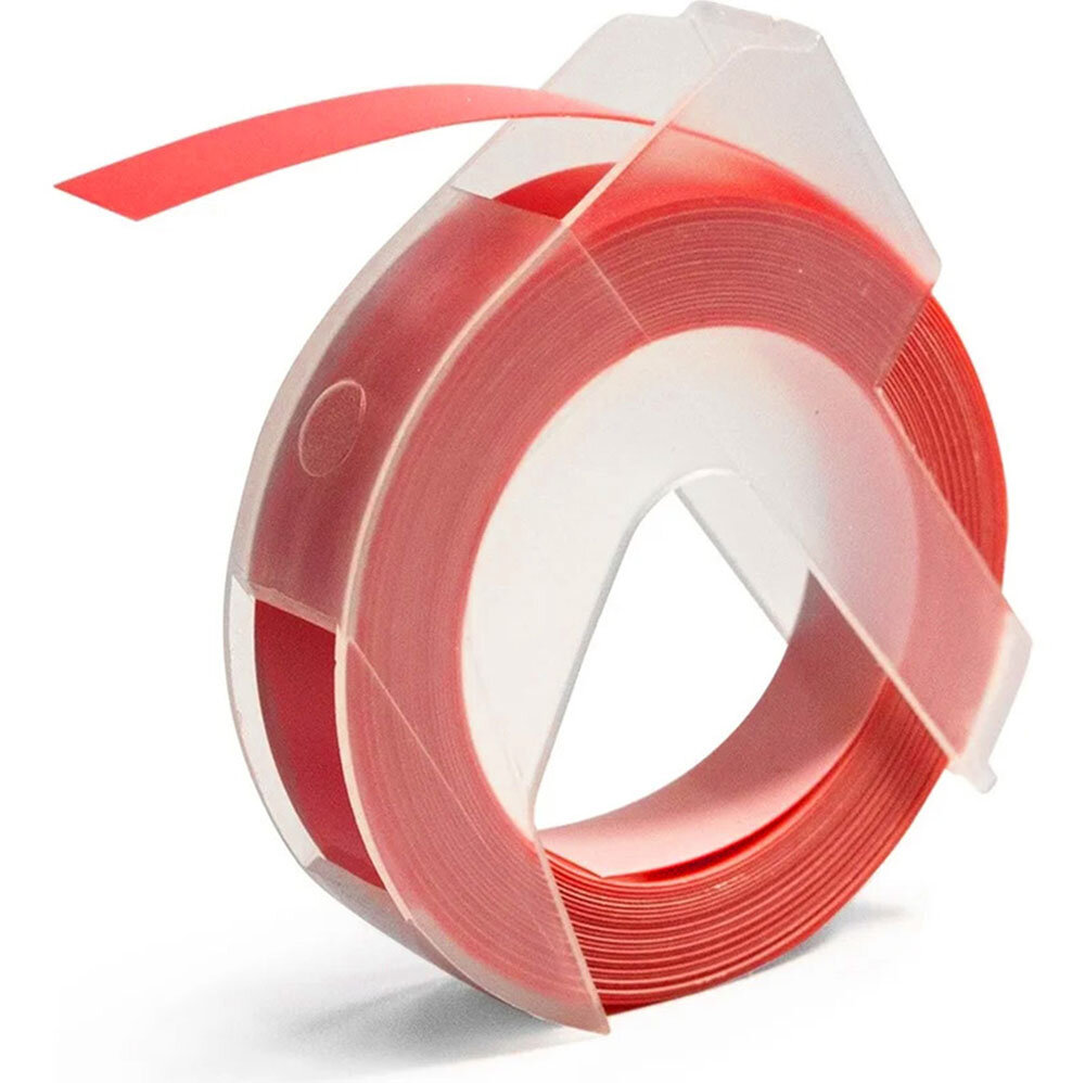 Набор Лента Vell для Vell Alpha и Dymo Omega, 9 мм x 3 м, красная {5238-02} (5 шт)