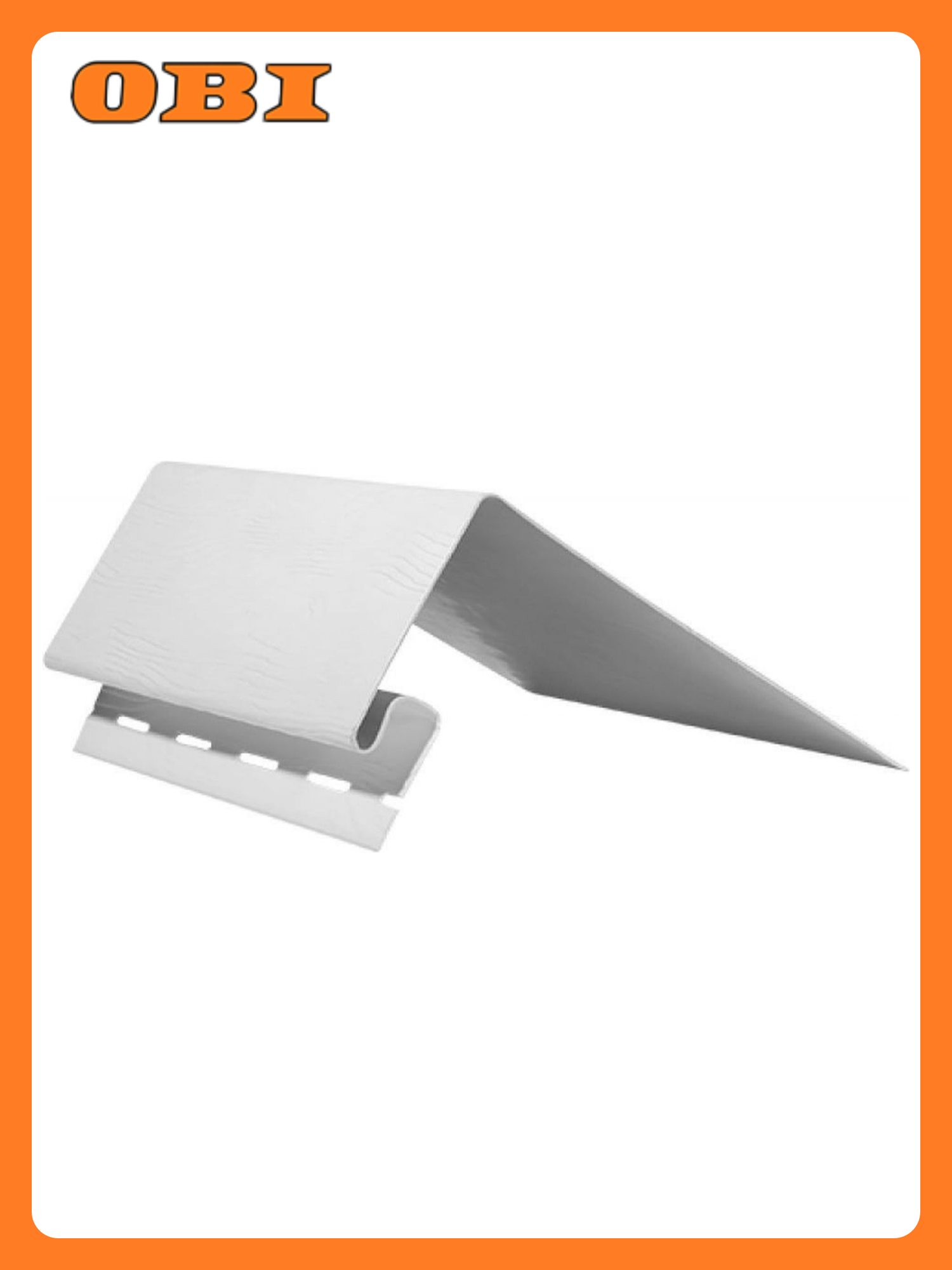 Планка околооконная белая 3050 мм